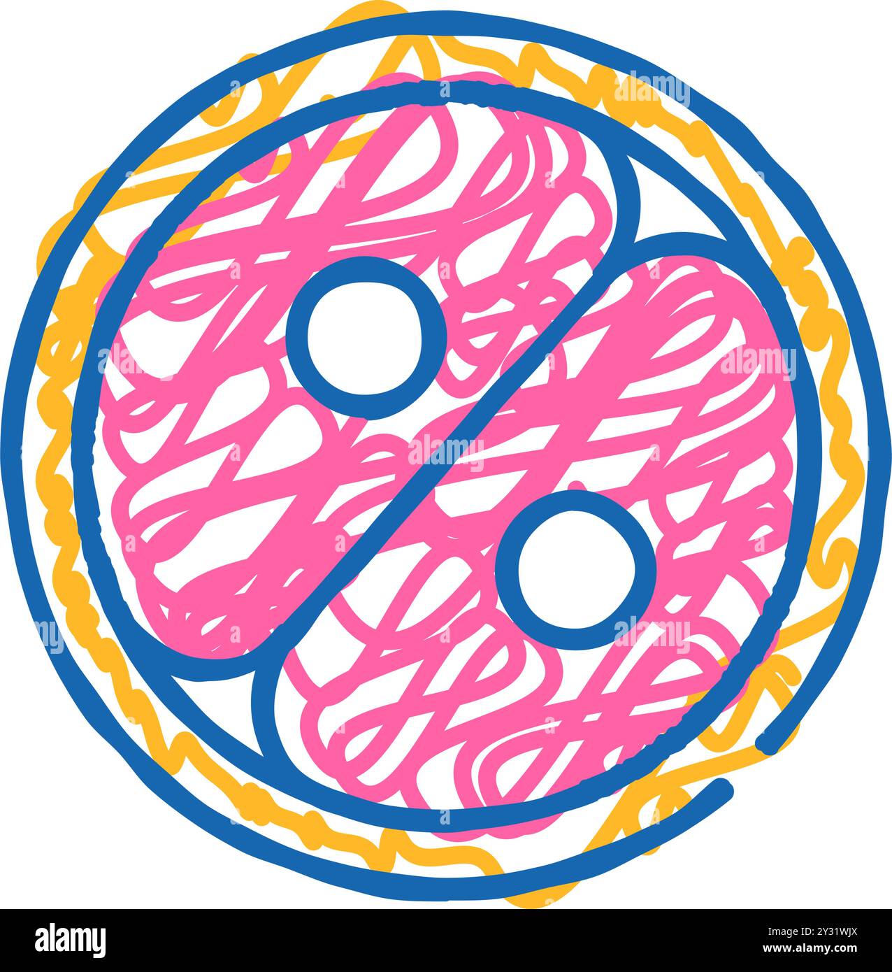 cell division sign icon doodle illustration Stock Vector Image & Art ...