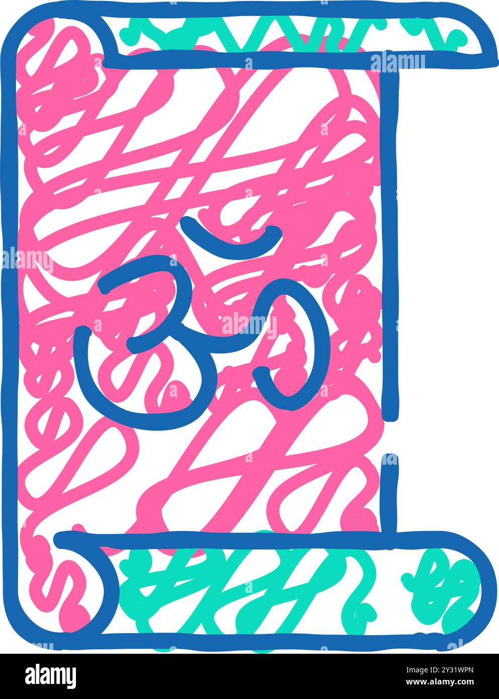 yoga training sign icon doodle illustration Stock Vector Image & Art ...