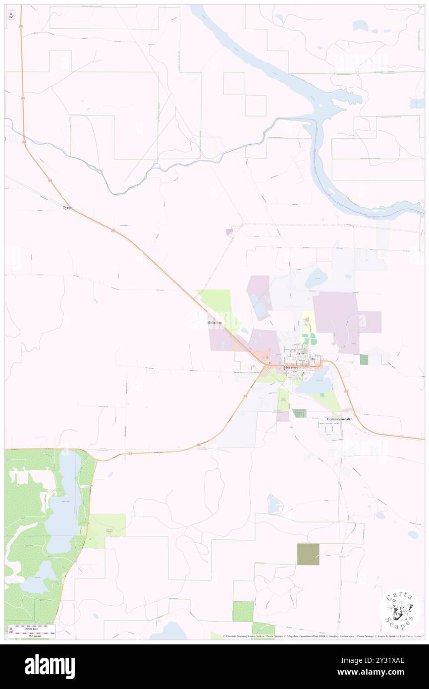 Florence wisconsin map hi-res stock photography and images - Alamy