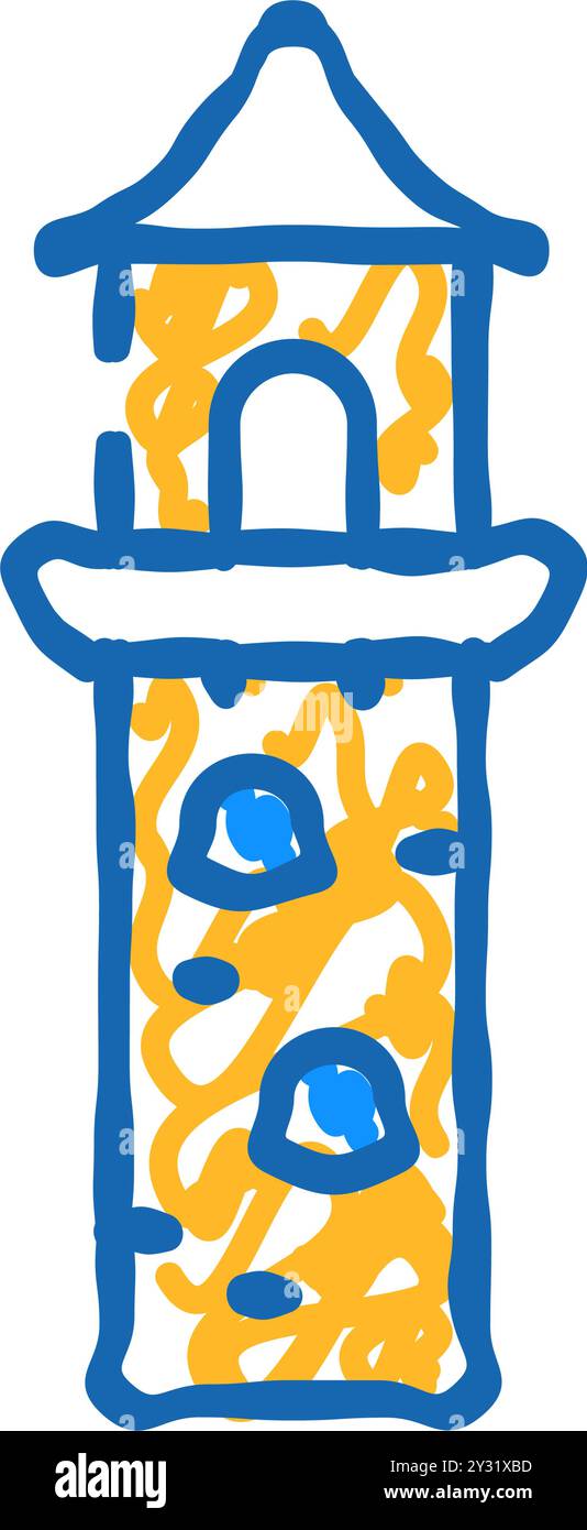 lookout tower icon doodle illustration Stock Vector Image & Art - Alamy