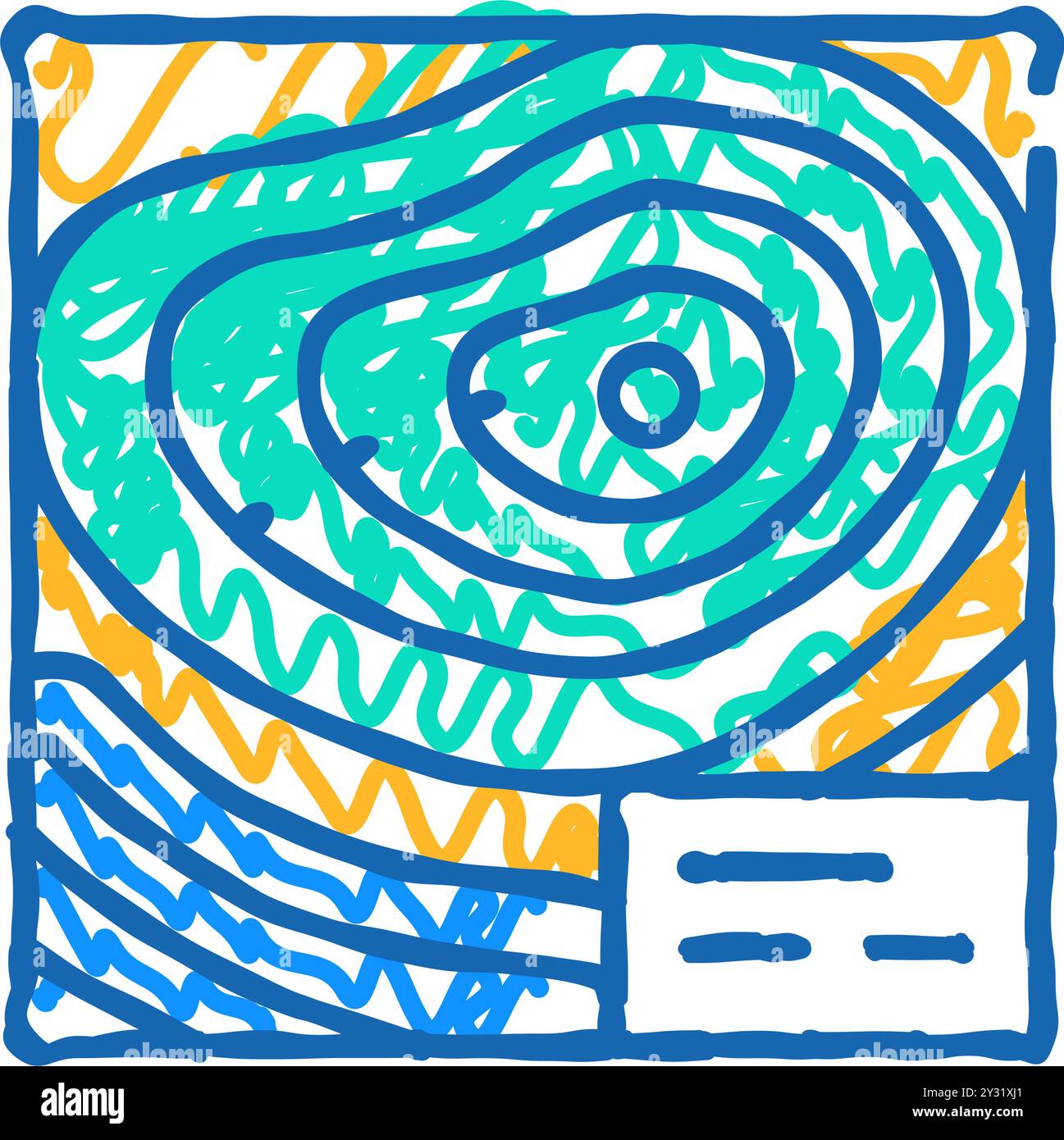 topographic map doodle icon sketch vector. topographic map sign ...