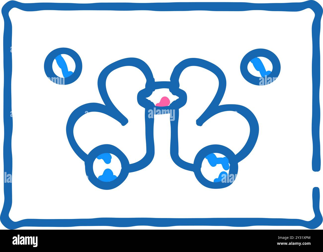 rorschach test flat icon doodle illustration Stock Vector Image & Art ...