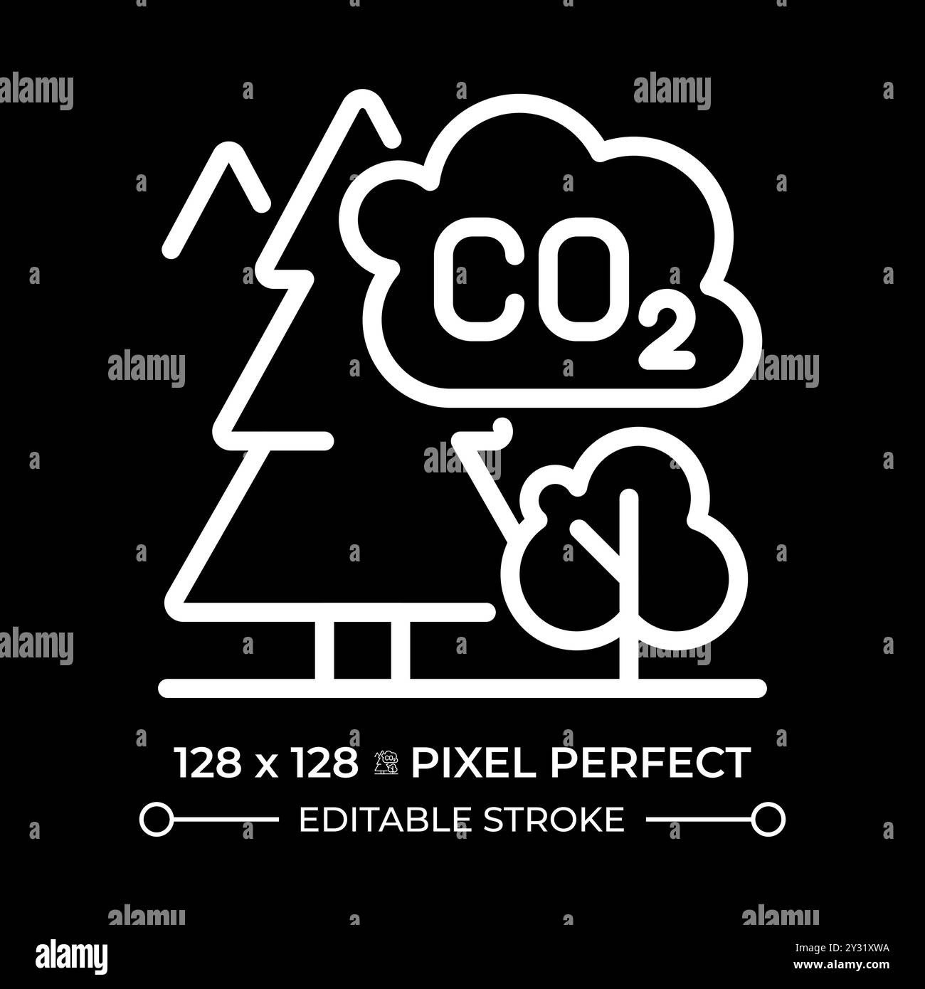 Forest carbon emissions Stock Vector Images - Alamy