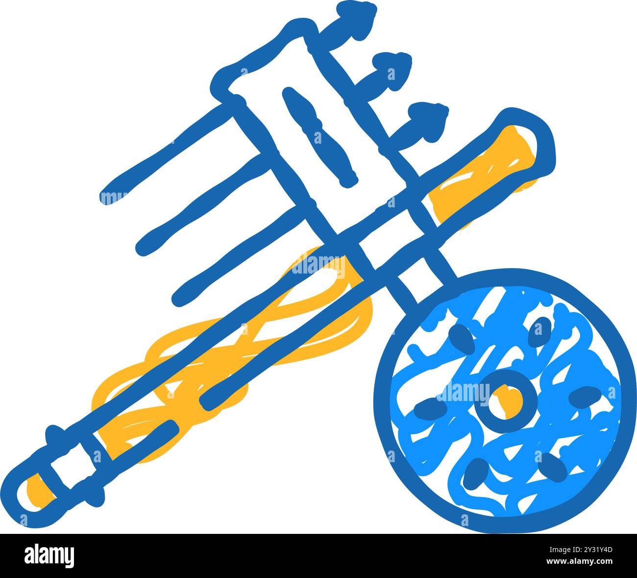 hwacha ancient weapon icon doodle illustration Stock Vector Image & Art ...