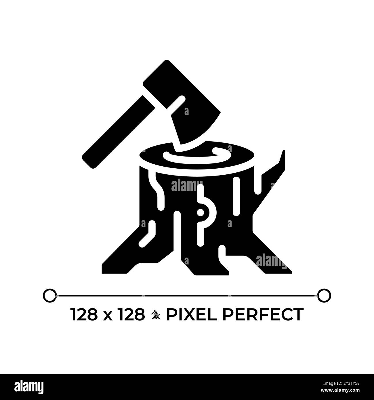 Deforestation black glyph icon Stock Vector Image & Art - Alamy