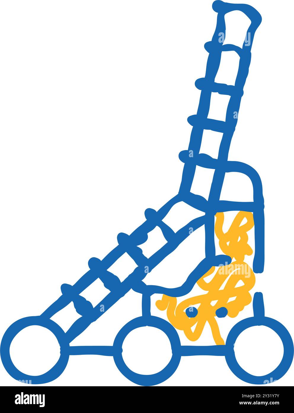 siege ladder icon doodle illustration Stock Vector Image & Art - Alamy