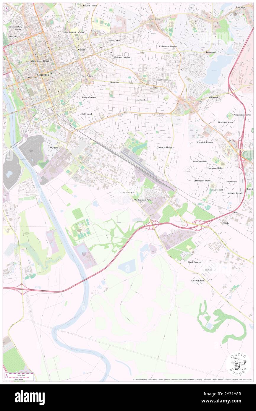 Arthurtown, Richland County, US, United States, South Carolina, N 33 57 ...