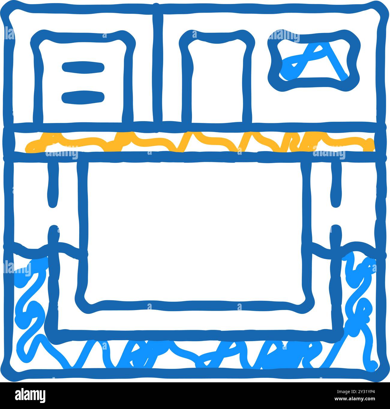 basement waterproofing system icon doodle illustration Stock Vector ...