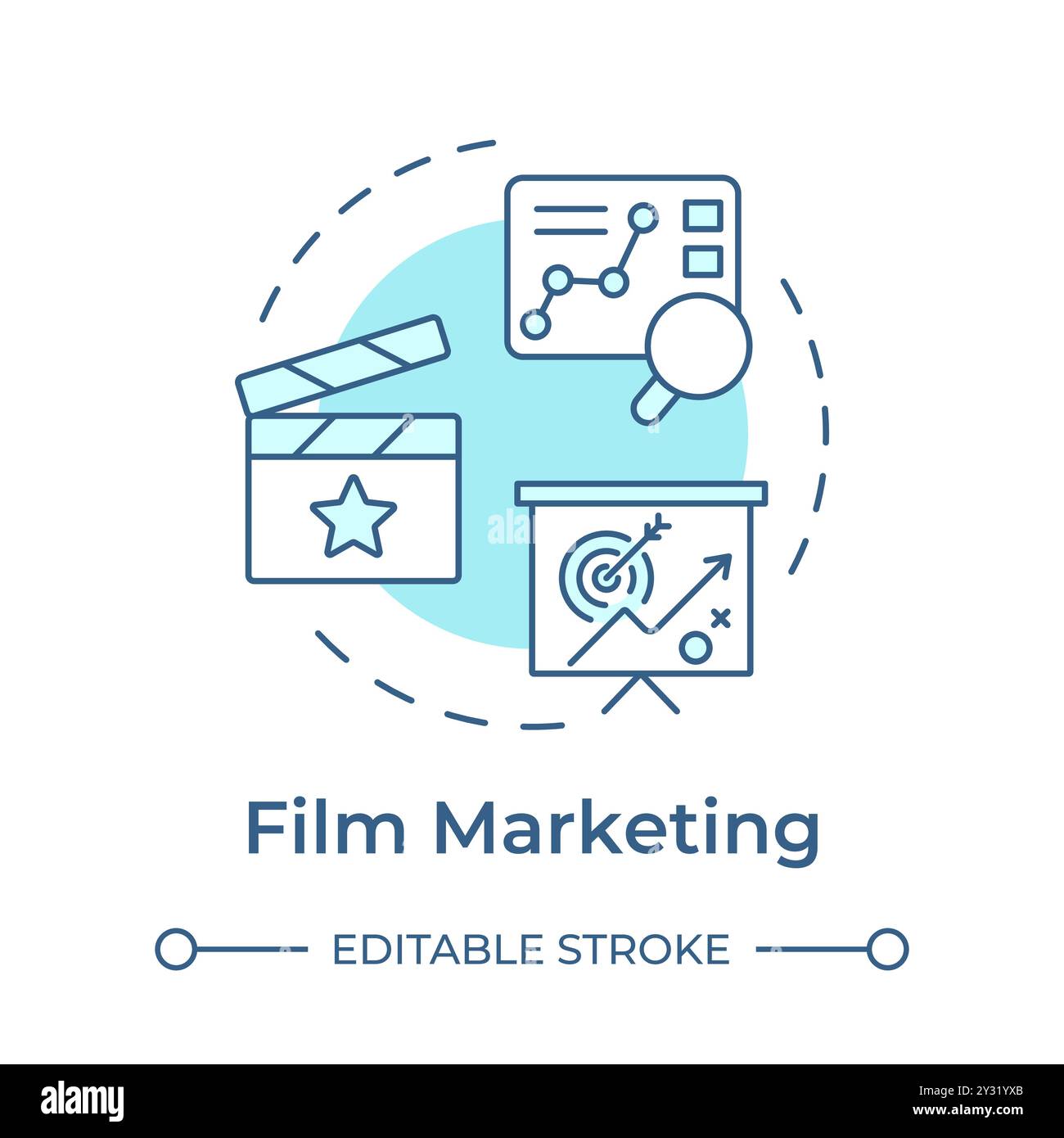 Promoting movie Stock Vector Images - Alamy