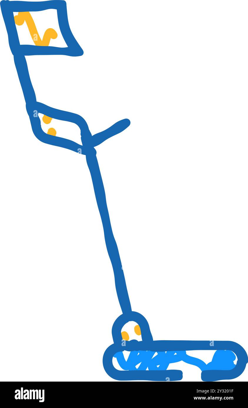 metal detector device icon doodle illustration Stock Vector Image & Art ...