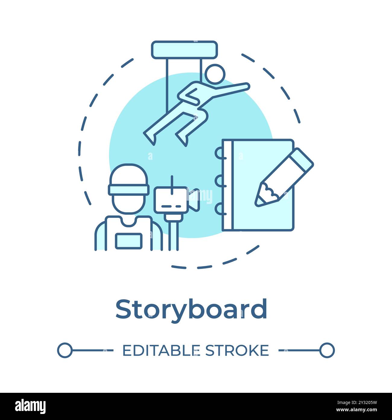 Storyboard multi color concept icon Stock Vector Image & Art - Alamy
