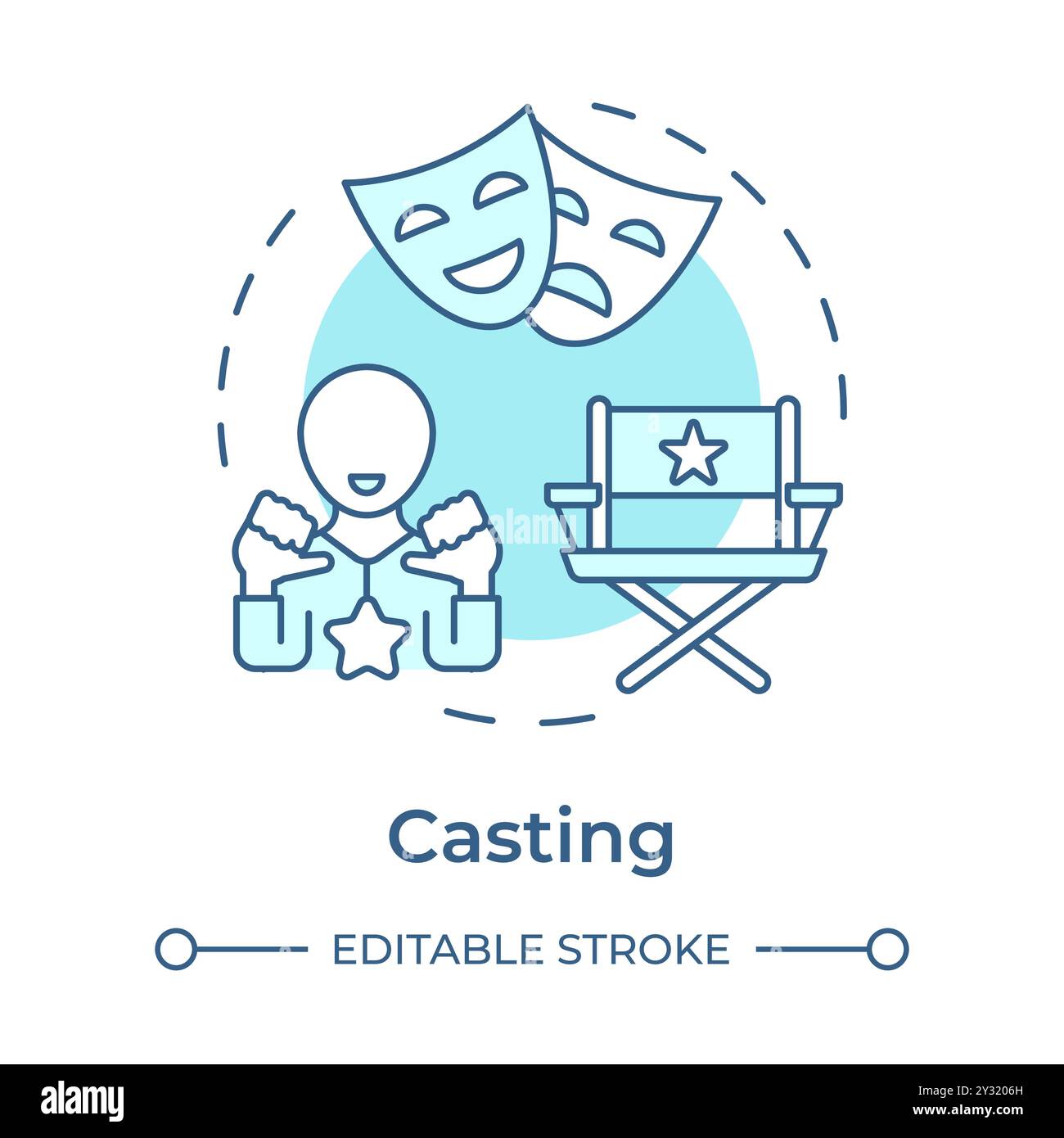 Casting multi color concept icon Stock Vector Image & Art - Alamy