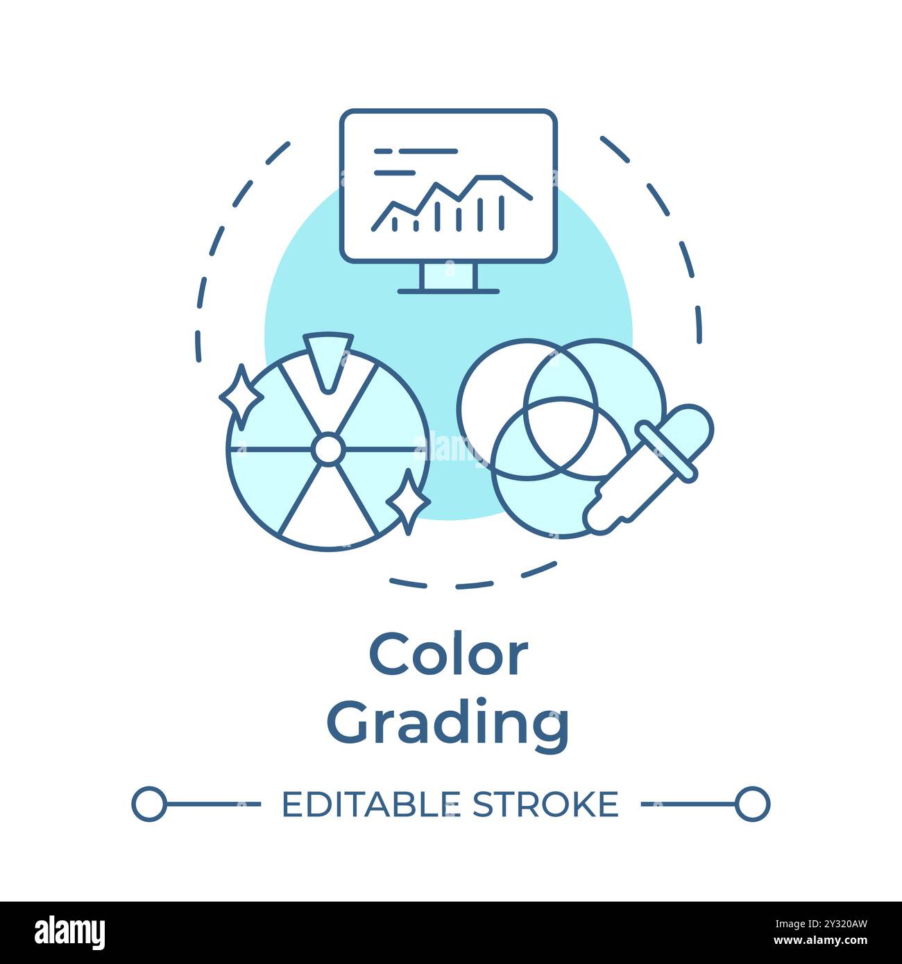 Color grading multi color concept icon Stock Vector Image & Art - Alamy