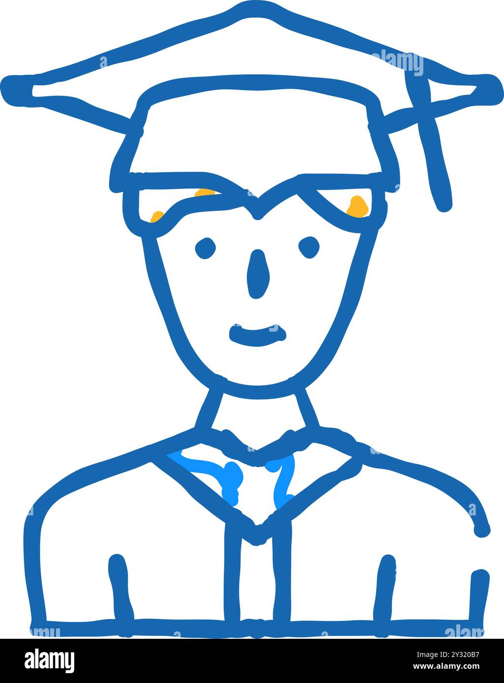 student graduate icon doodle illustration Stock Vector Image & Art - Alamy