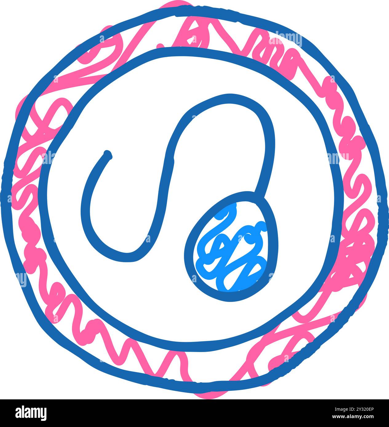 sperm in egg icon doodle illustration Stock Vector Image & Art - Alamy