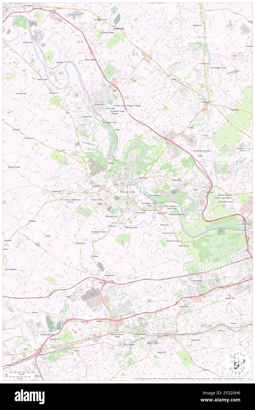 Map of phoenixville Cut Out Stock Images & Pictures - Alamy