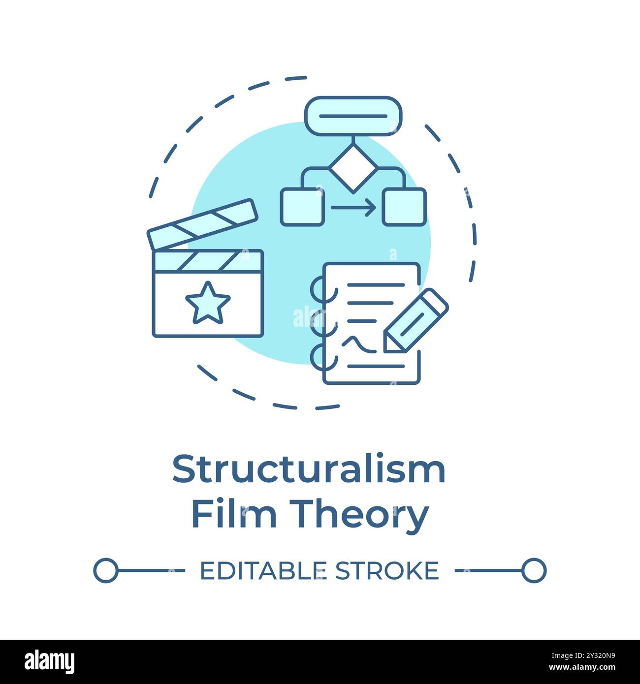 Structuralism film theory multi color concept icon Stock Vector Image & Art - Alamy