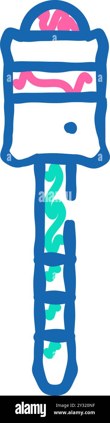 Metal detector stick icon Stock Vector Images - Alamy