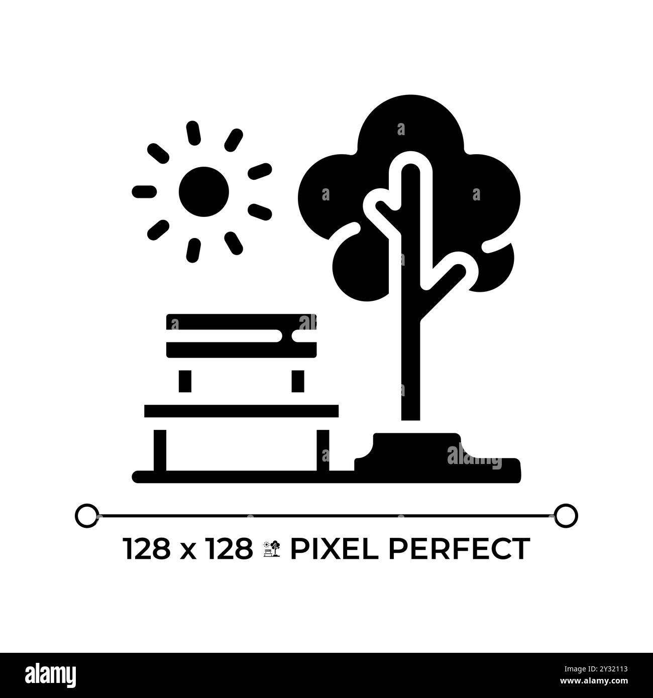 Green public spaces black glyph icon Stock Vector Image & Art - Alamy