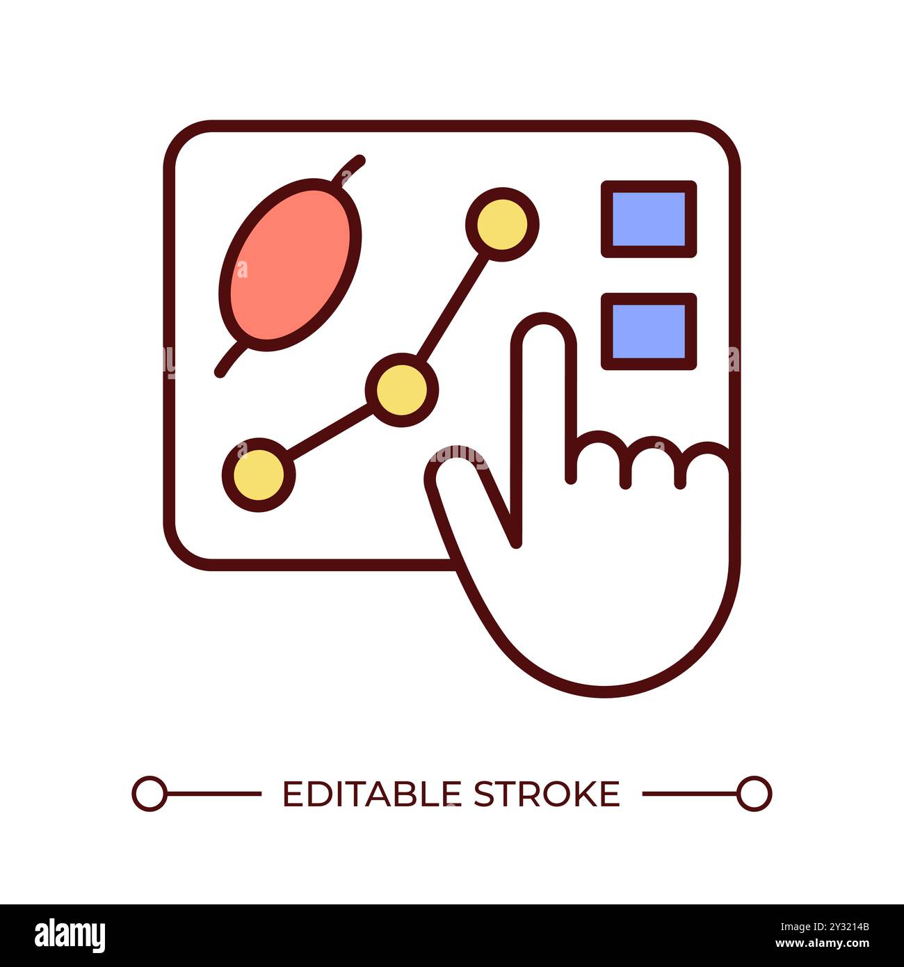 Lymph node diagram RGB color icon Stock Vector Image & Art - Alamy