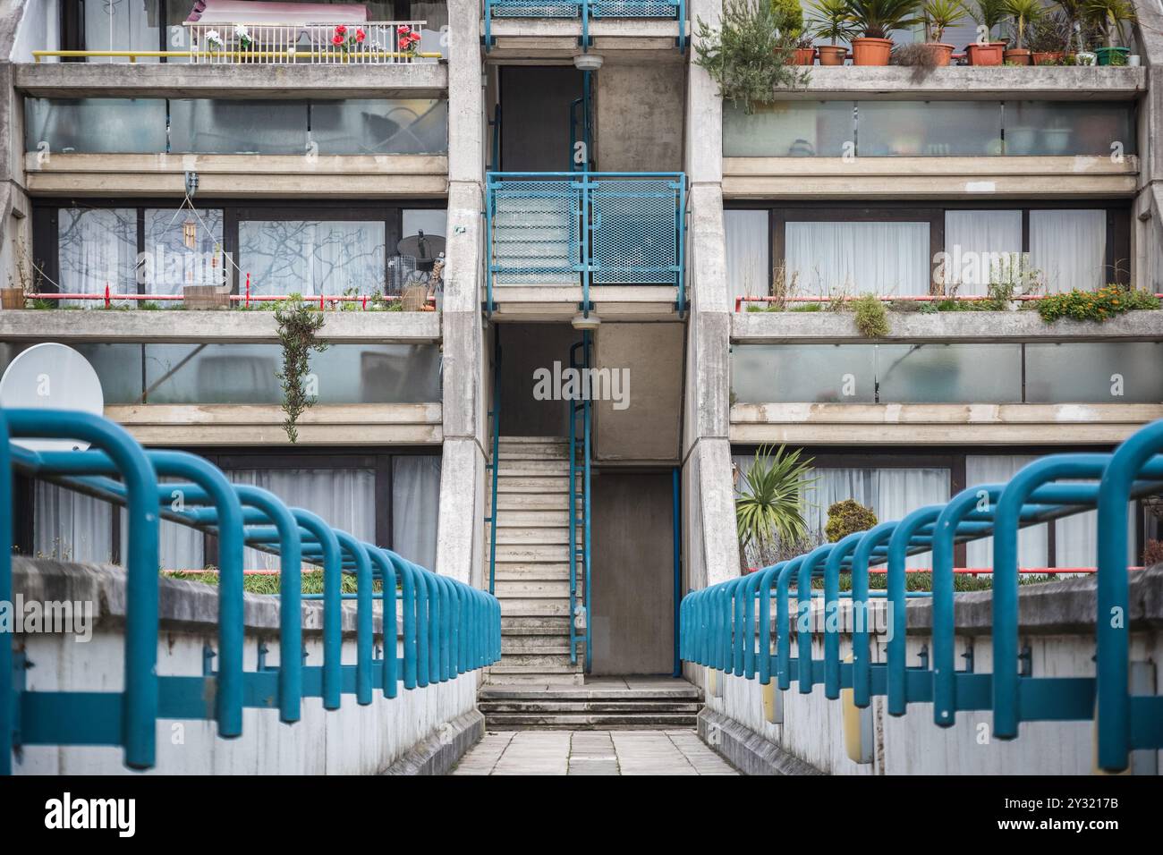 Alexandra Road estate, a brutalist architecture in London, England ...