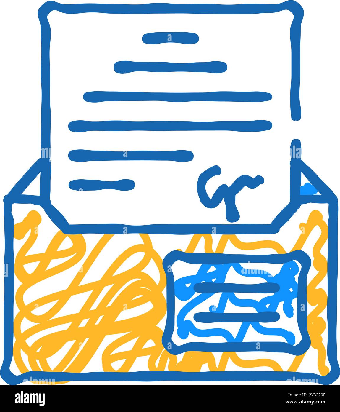 envelope with message icon doodle illustration Stock Vector Image & Art ...