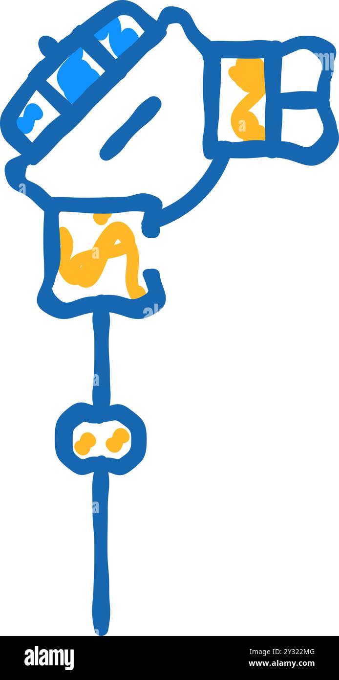 resistance thermometer icon doodle illustration Stock Vector Image ...