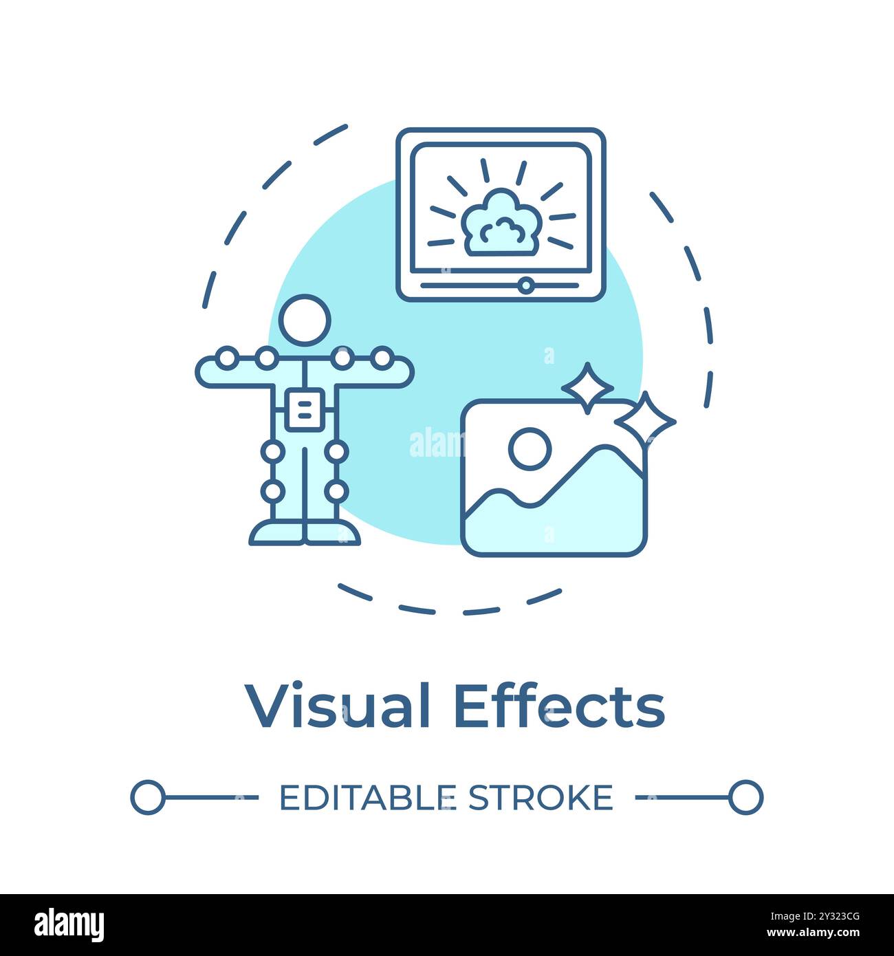 Visual effects multi color concept icon Stock Vector Image & Art - Alamy