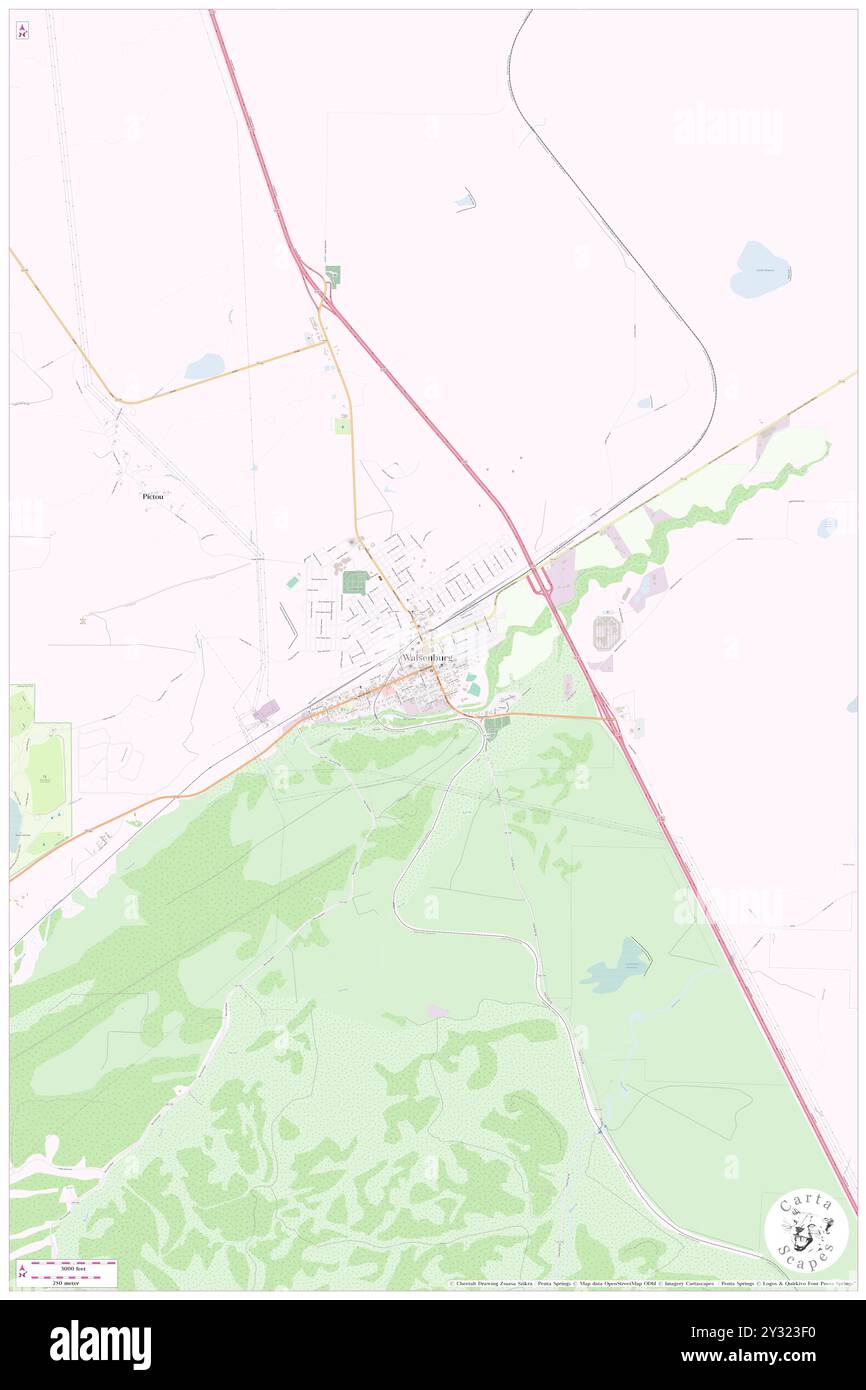 Walsenburg map Cut Out Stock Images & Pictures - Alamy