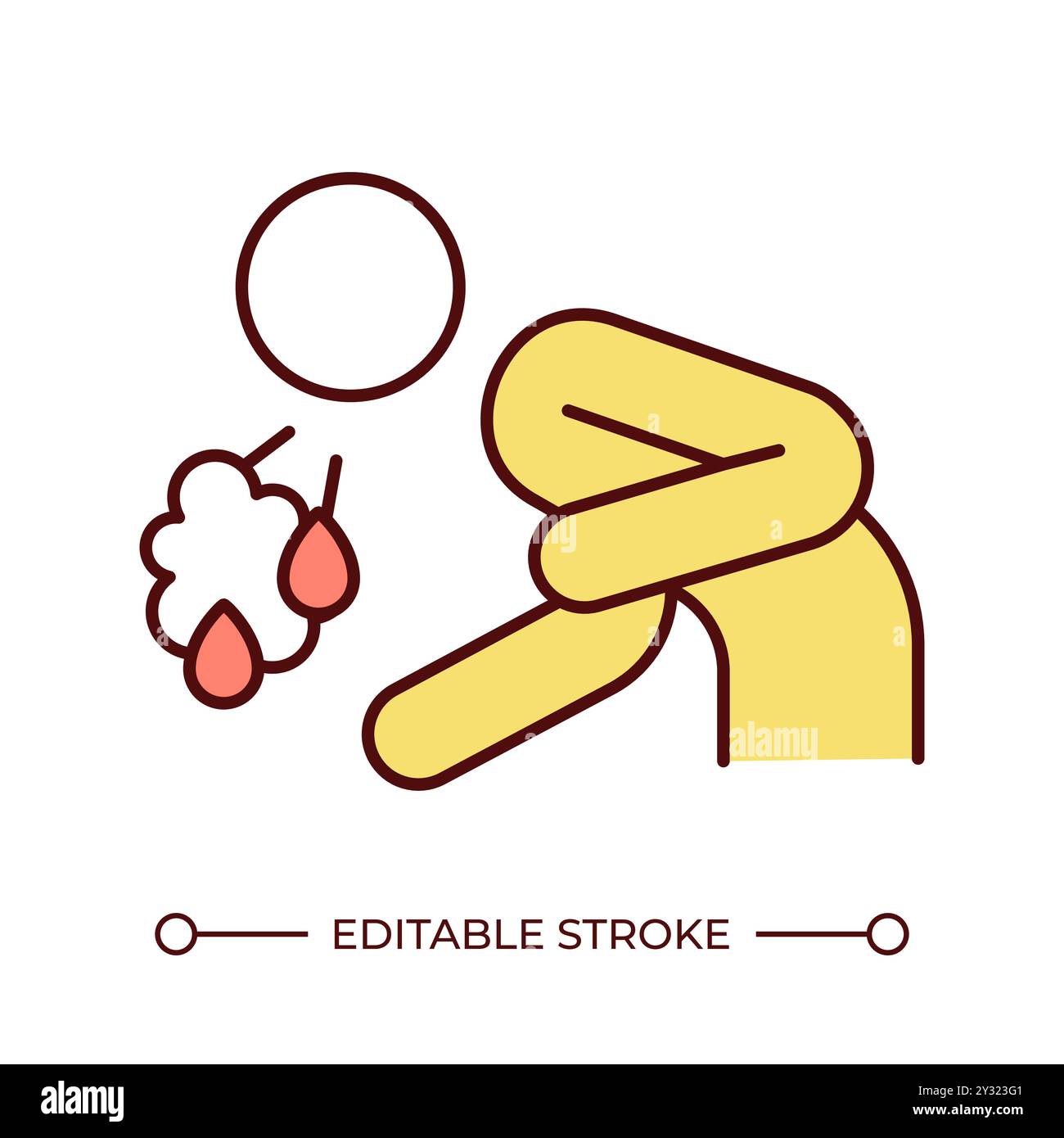 Cough with blood and vomiting hi-res stock photography and images - Alamy