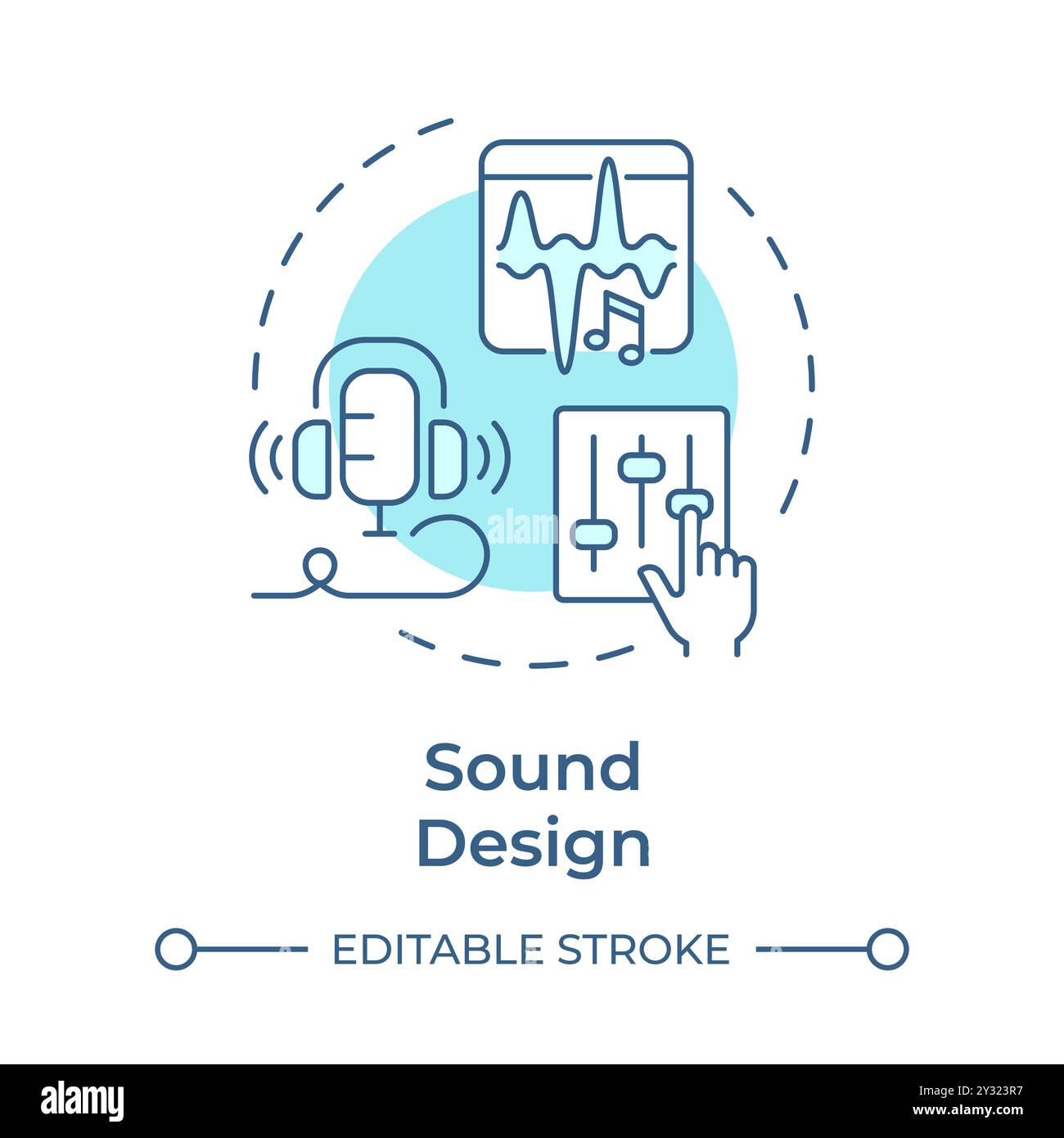 Sound design multi color Stock Vector Images - Alamy