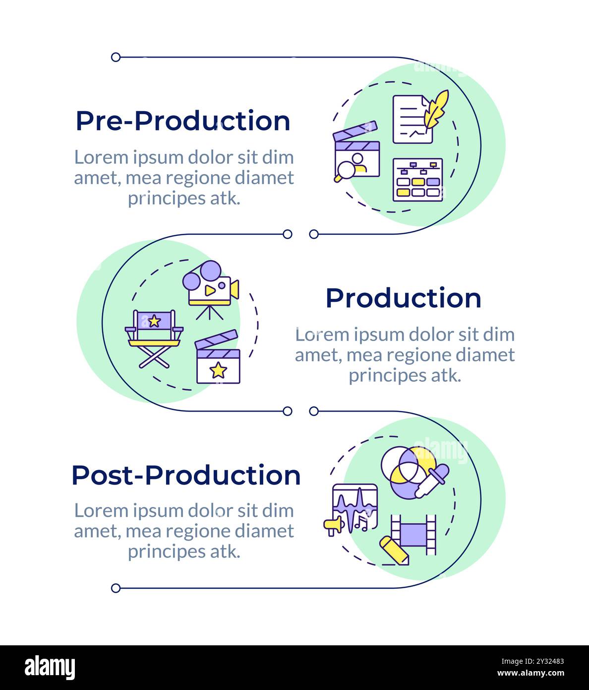 Film storyboard template vertical Stock Vector Images - Alamy