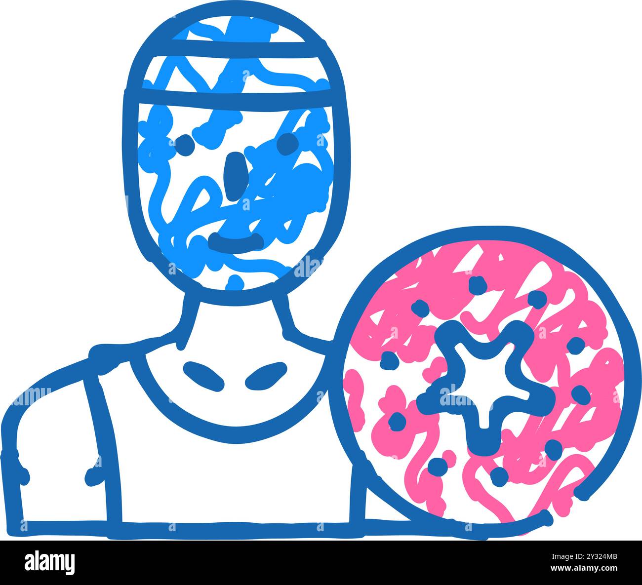 ultimate flying disc beach sport icon doodle illustration Stock Vector ...