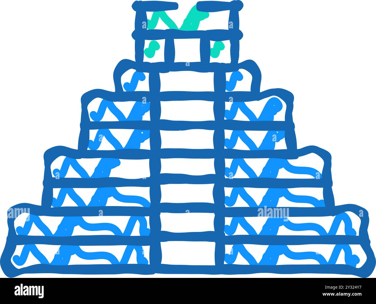 Temple doodle icon hand Stock Vector Images - Alamy