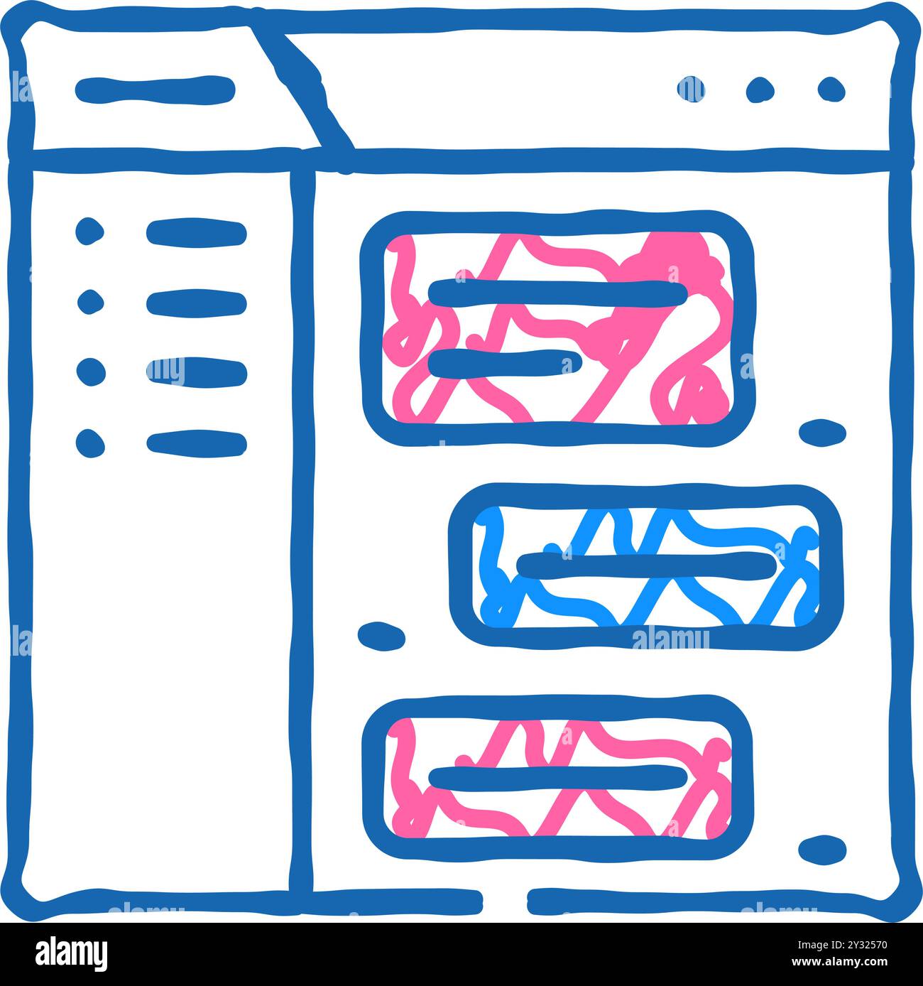 online communication with colleagues or partners icon doodle ...