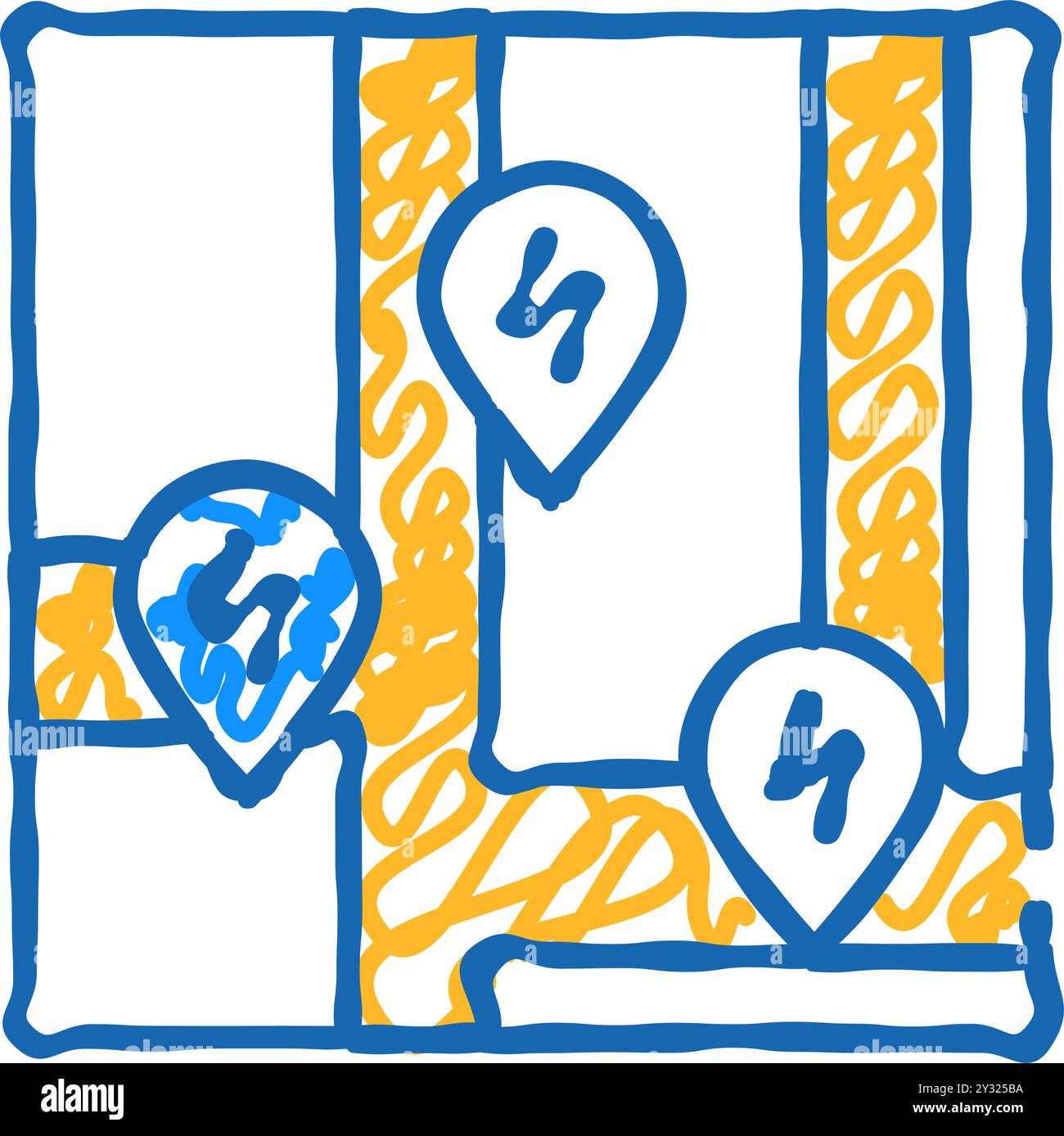 charging stations location on map icon doodle illustration Stock Vector ...