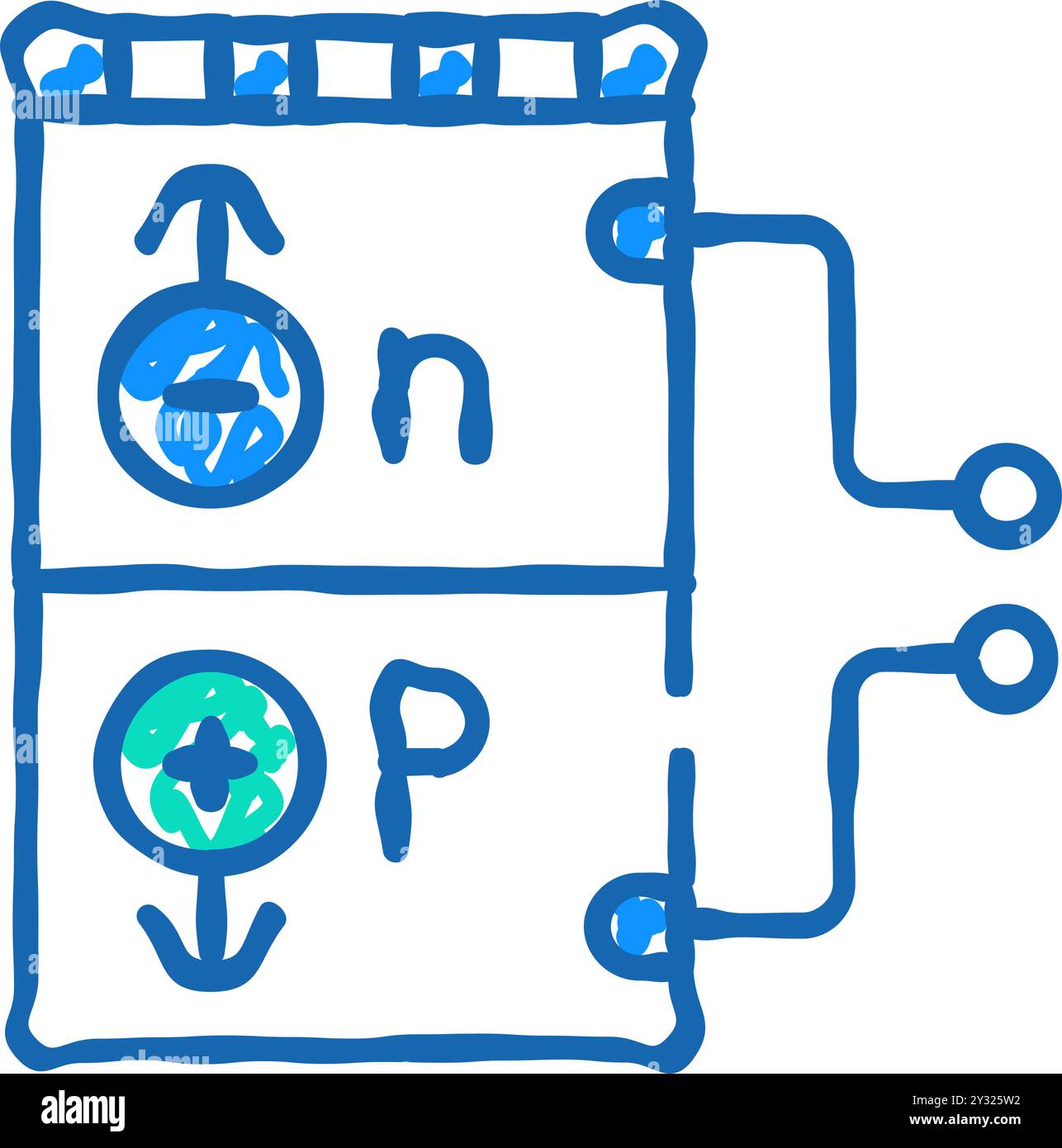 Working principle of mobile Stock Vector Images - Alamy