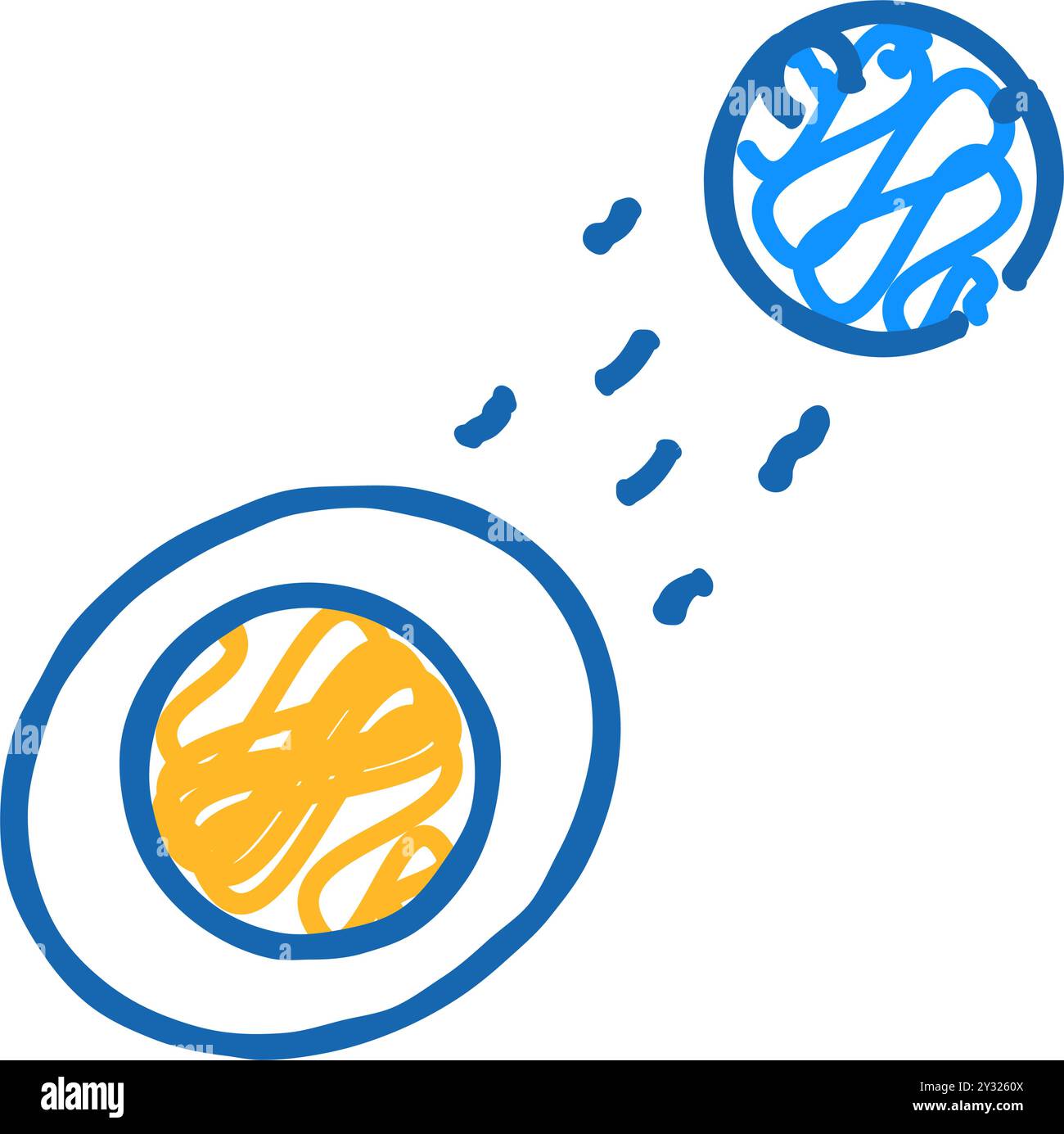 process describing ebb and flow icon doodle illustration Stock Vector ...