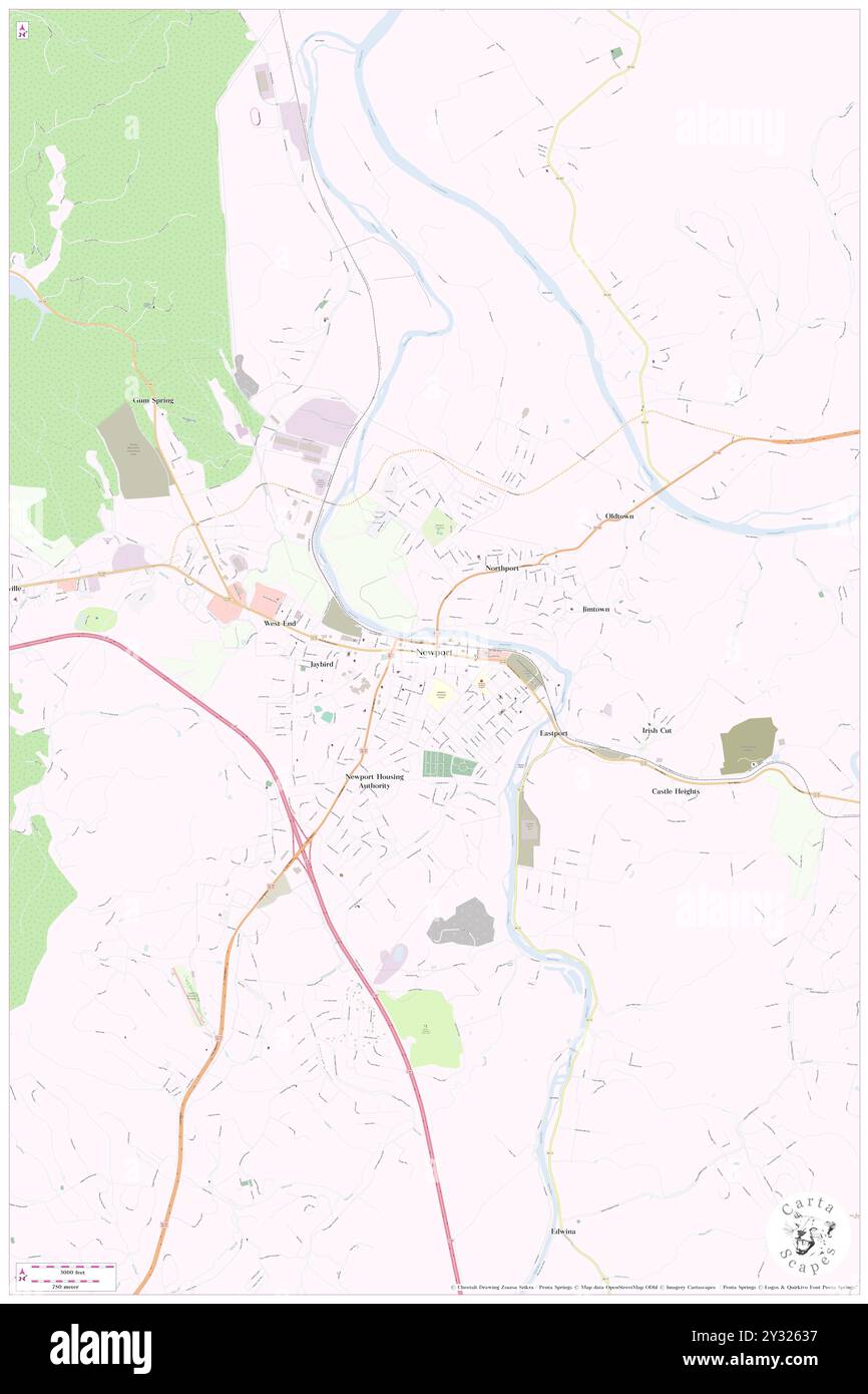 Newport, Cocke County, US, United States, Tennessee, N 35 58' 1'', S 83 ...