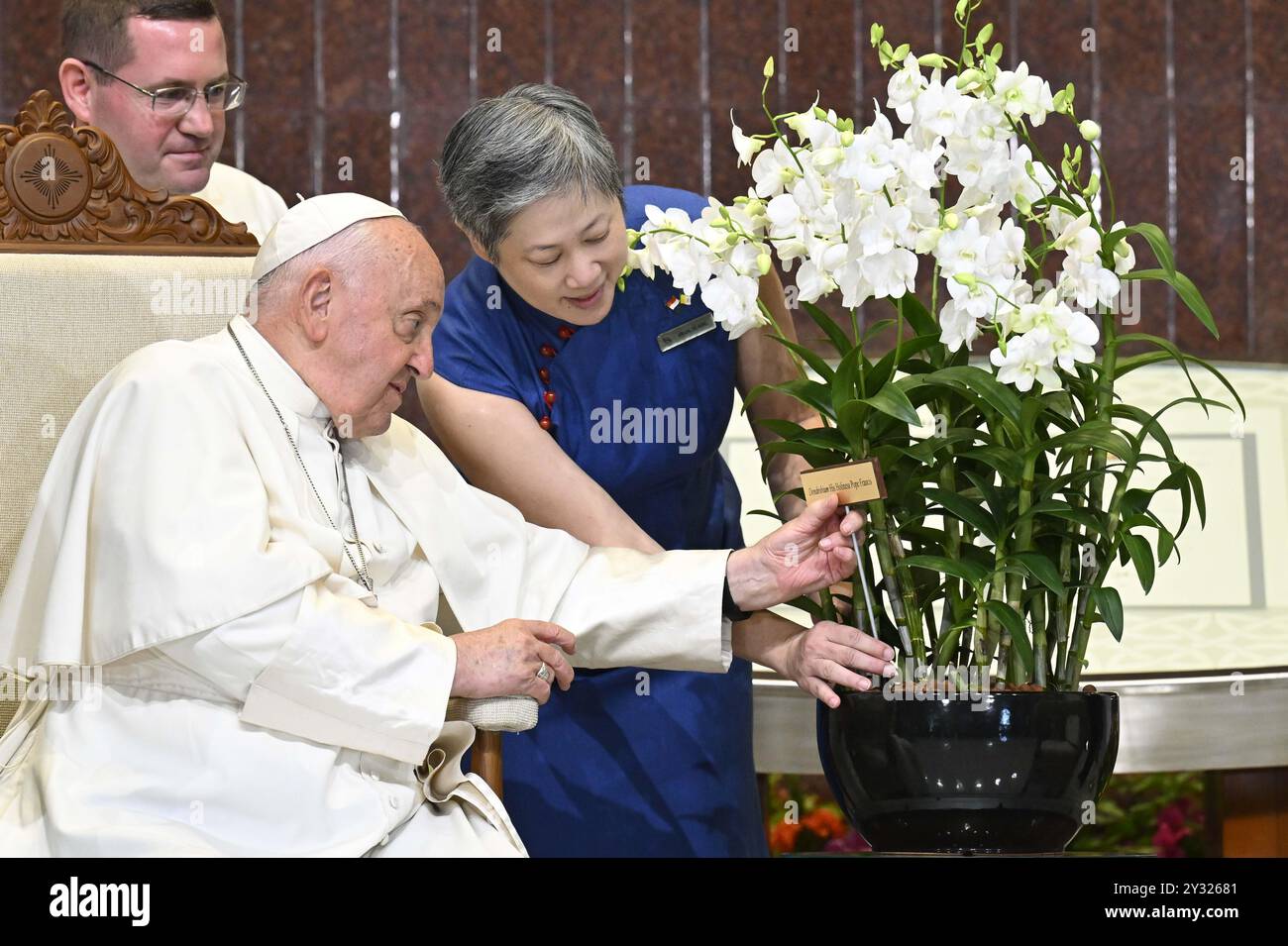 **NO LIBRI** Singapore, Dili, 2024/9/12 . Pope Francis attends a ...