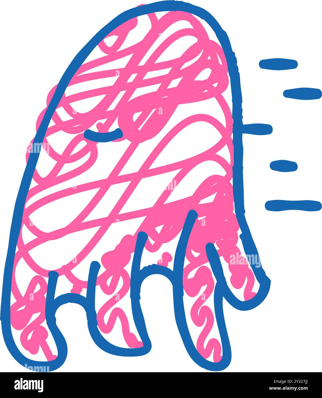 ghost spirit of a dead person icon doodle illustration Stock Vector ...