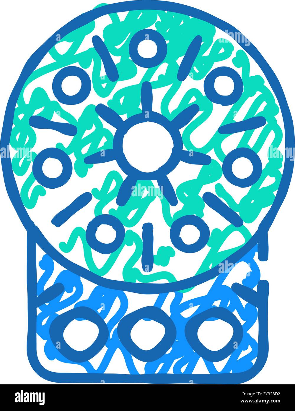 centrifuge laboratory equipment icon doodle illustration Stock Vector ...