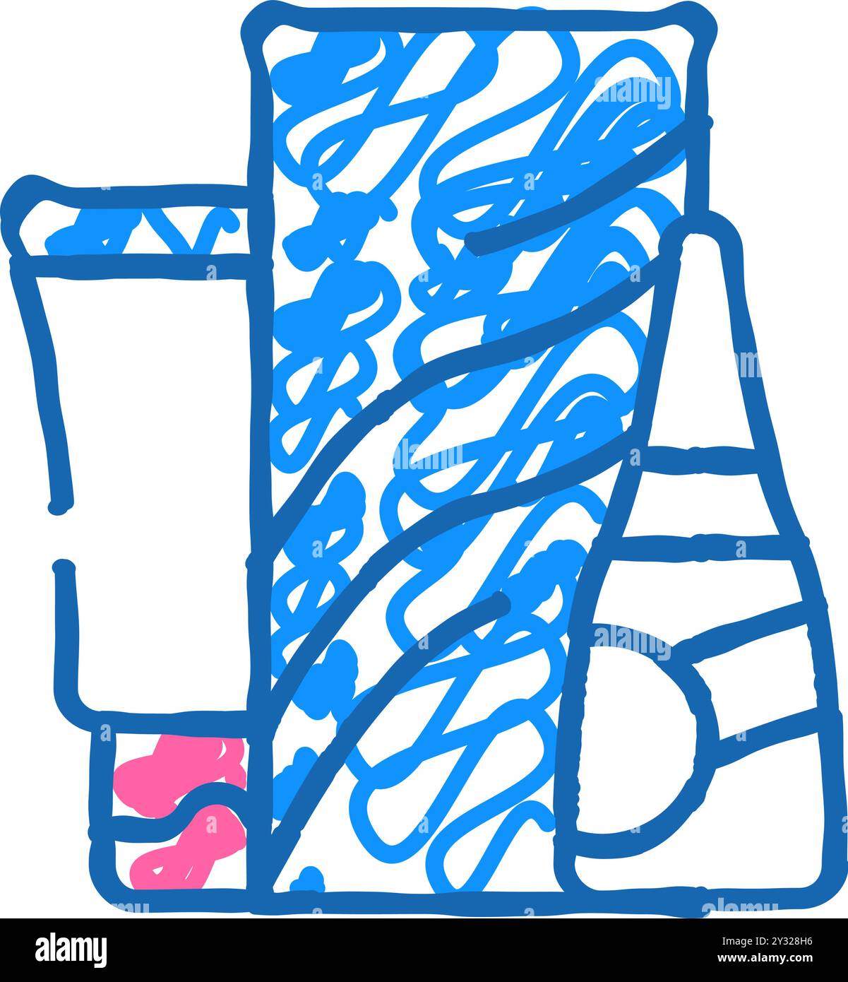 perm and hair straighteners icon doodle illustration Stock Vector Image ...