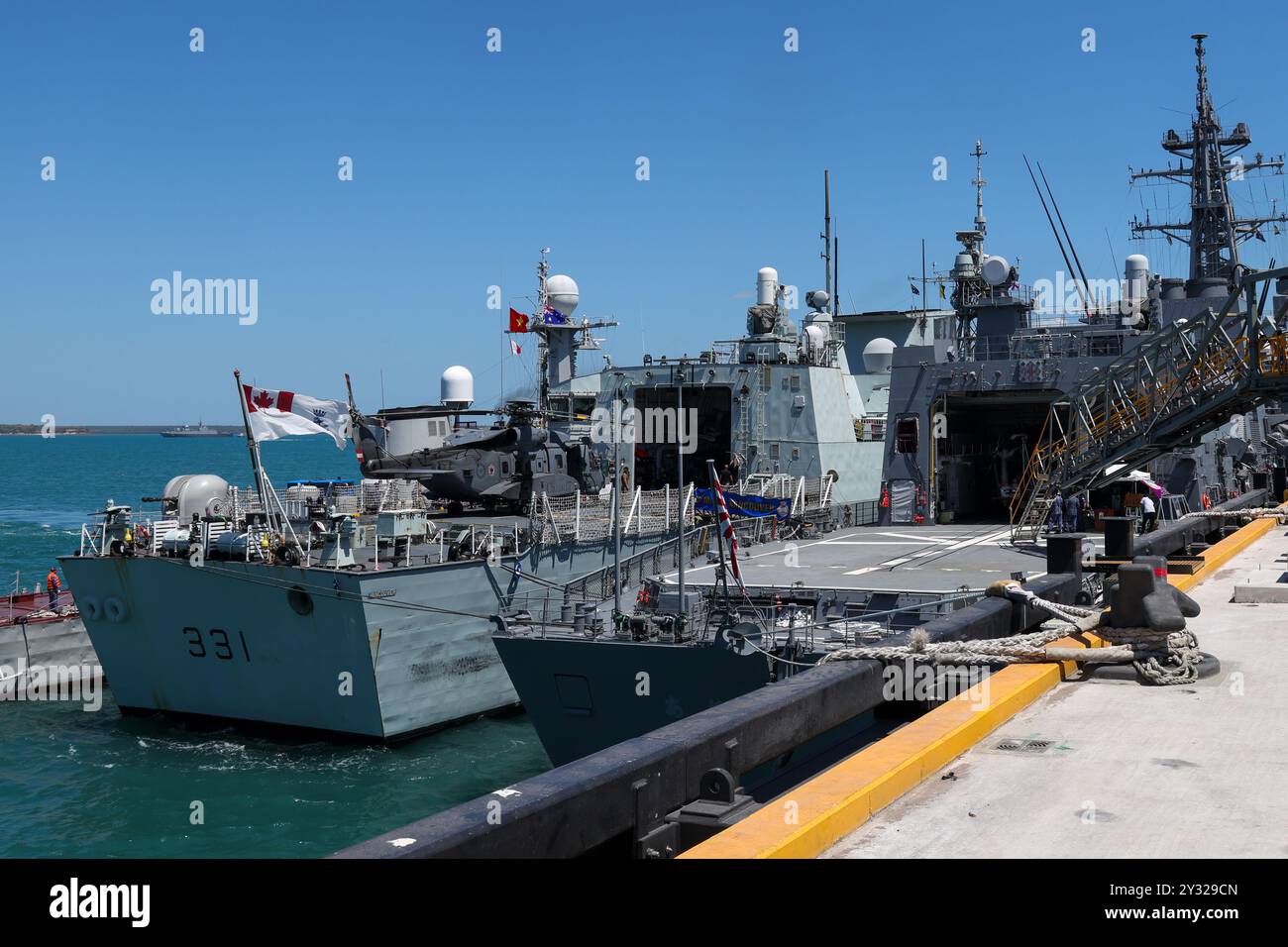 Darwin, Australia. 12th Sep, 2024. HMCS Vancouver (FFH 331) of the ...