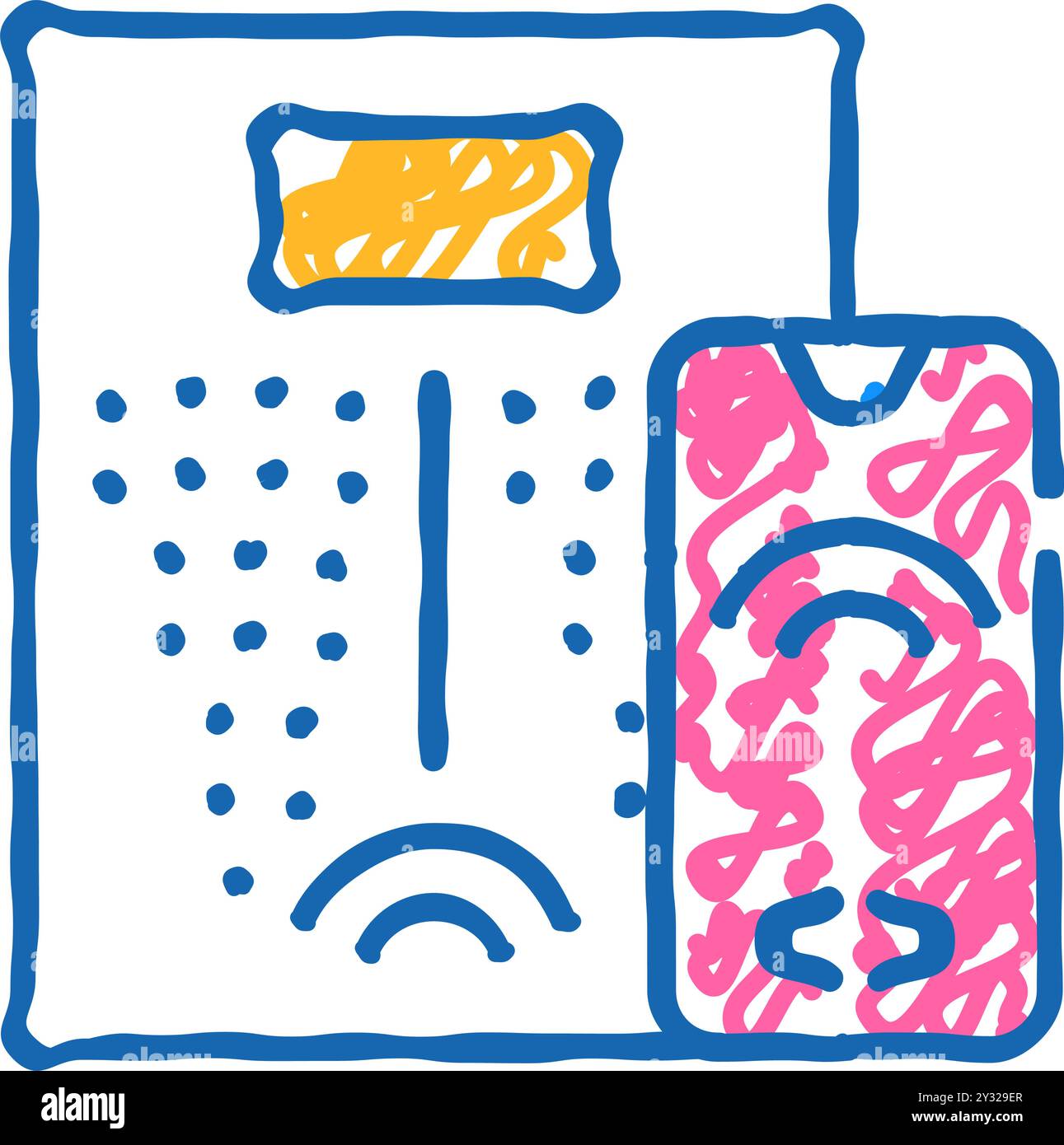 smart scales phone app icon doodle illustration Stock Vector Image ...