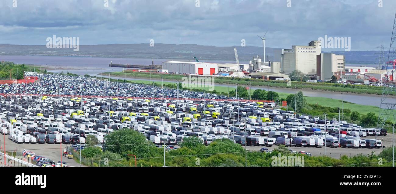 Royal Portbury Dock major port import new motor vehicles shipped into ...