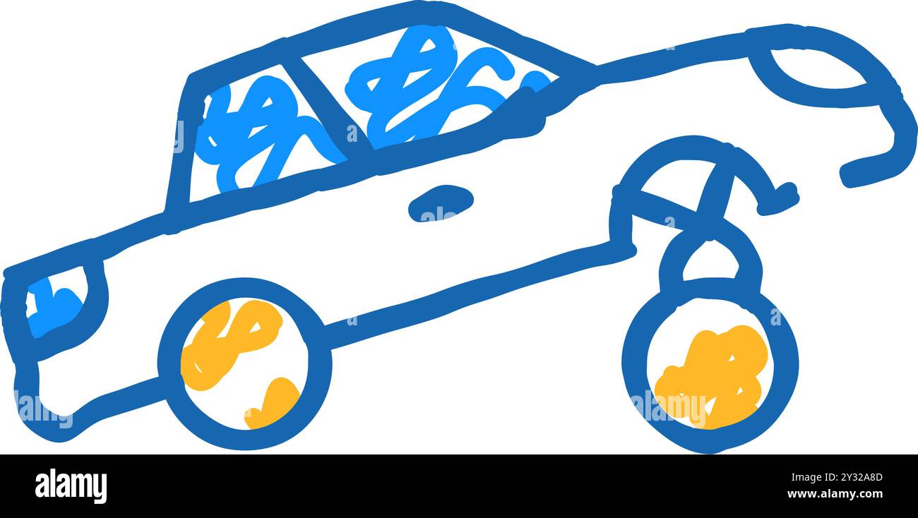 car rapper flat icon doodle illustration Stock Vector Image & Art - Alamy