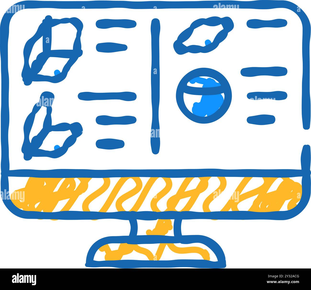 3d object library icon doodle illustration Stock Vector Image & Art - Alamy