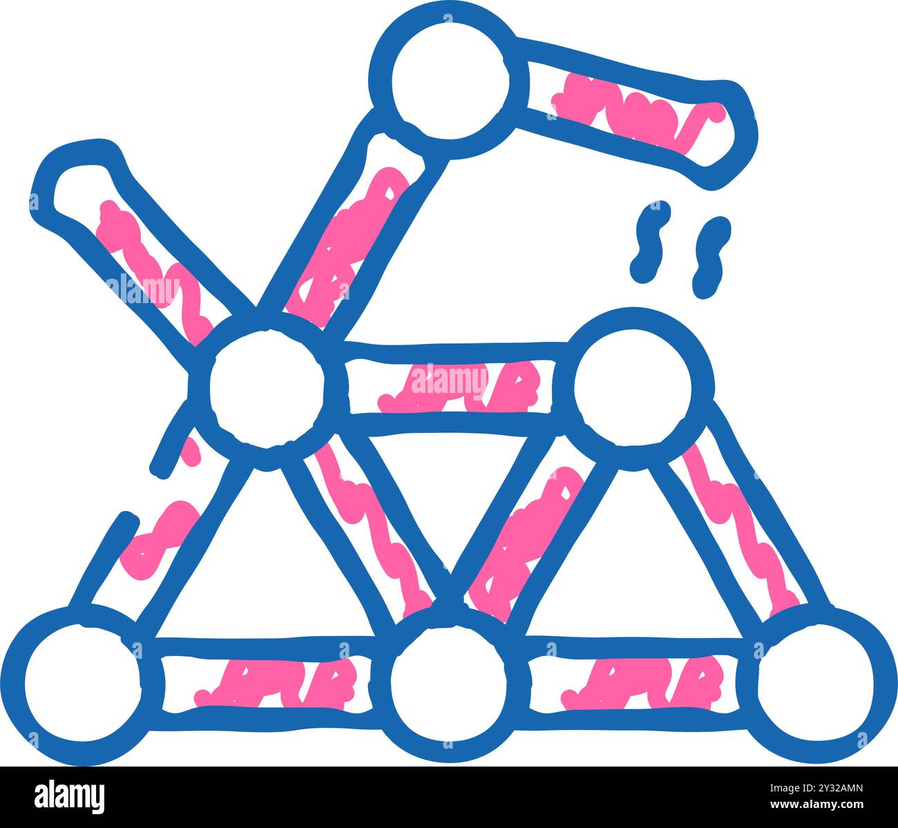 magnetic toy flat icon doodle illustration Stock Vector Image & Art - Alamy