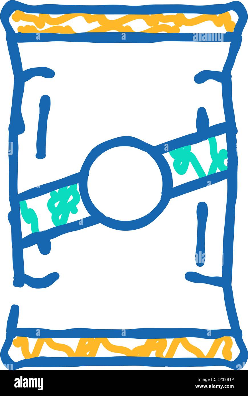 chips bag flat icon doodle illustration Stock Vector Image & Art - Alamy